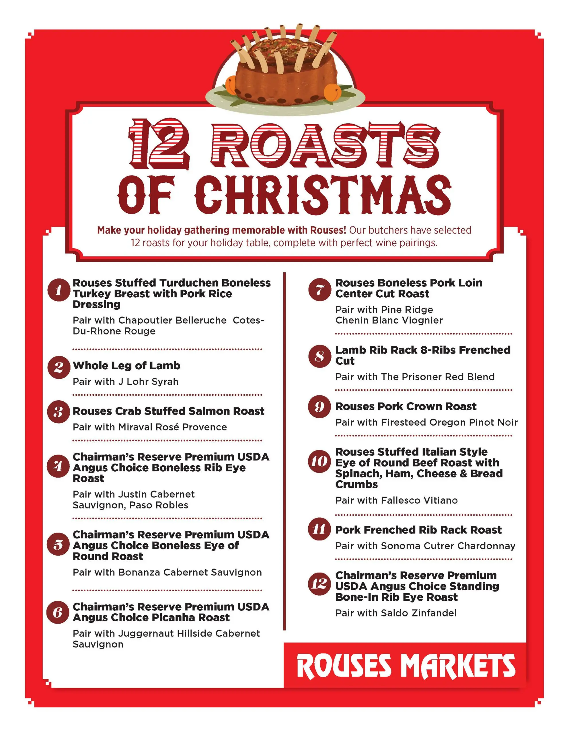 12 Roasts Of Christmas • Rouses Supermarkets